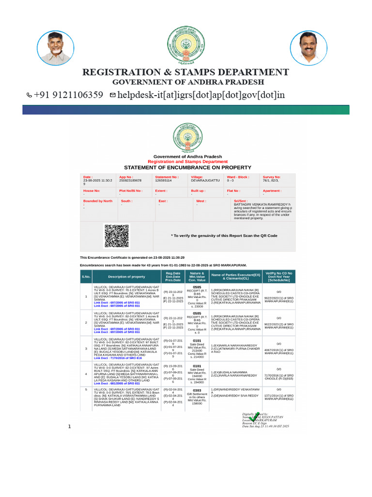 Registratio & Stamps Departme T: +91 9121106359 Helpdesk-It (At) Igrs ...