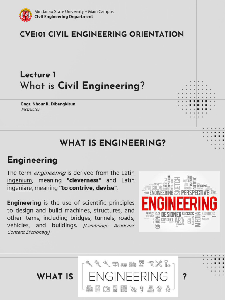Introduction to Civil Engineering Concepts | PDF | Engineering ...
