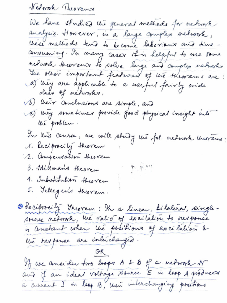 3.3 Reciprocity Theorem | PDF