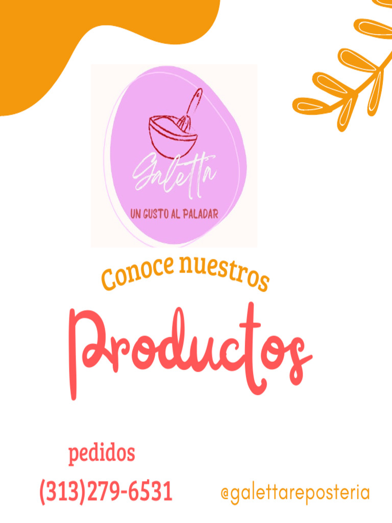 Productos de Galetta Repostería | PDF