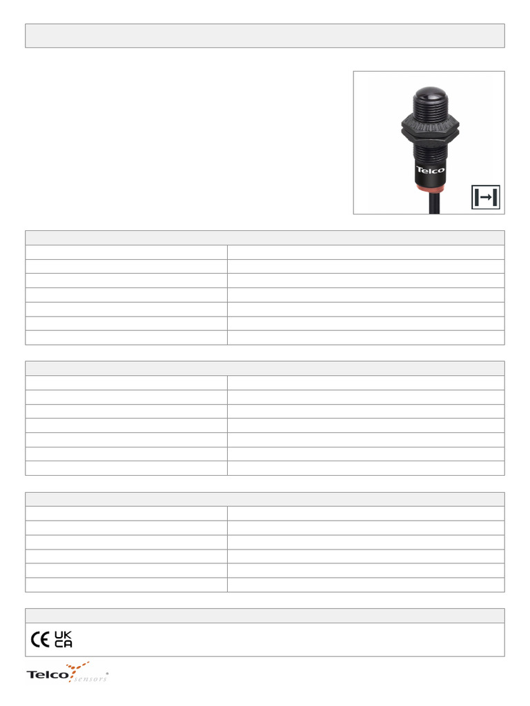 Remote Sensors Technical Specifications | PDF