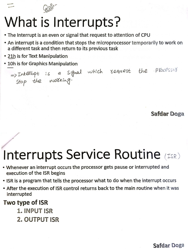 Interrupts | PDF