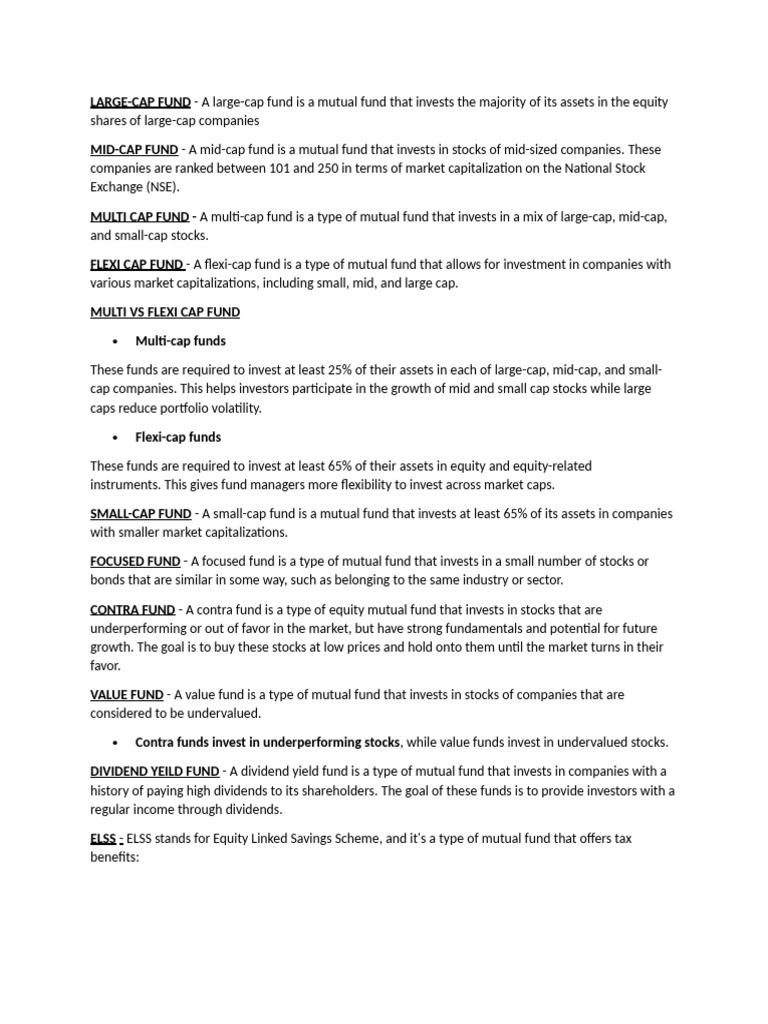 Mutual Fund Terminology | PDF | Stocks | Mutual Funds