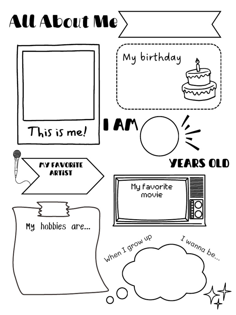 All About Me Worksheet | PDF