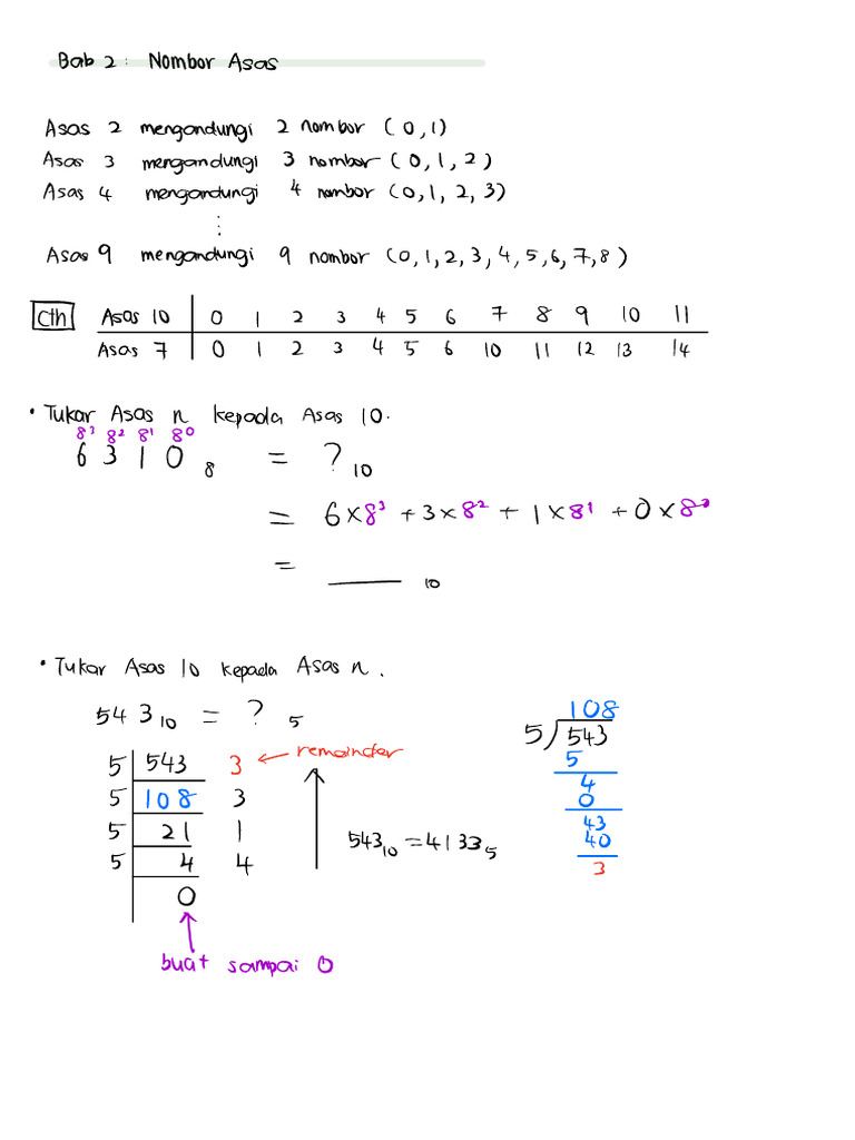 Operasi Nombor dan Logik Matematik | PDF