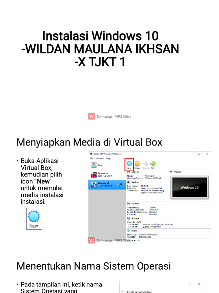 Panduan Instalasi Windows 10 di VirtualBox | PDF