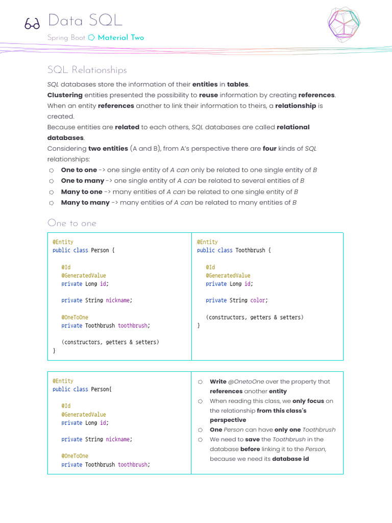 Data SQL - Part 2 - Material | PDF | Databases | Relational Model