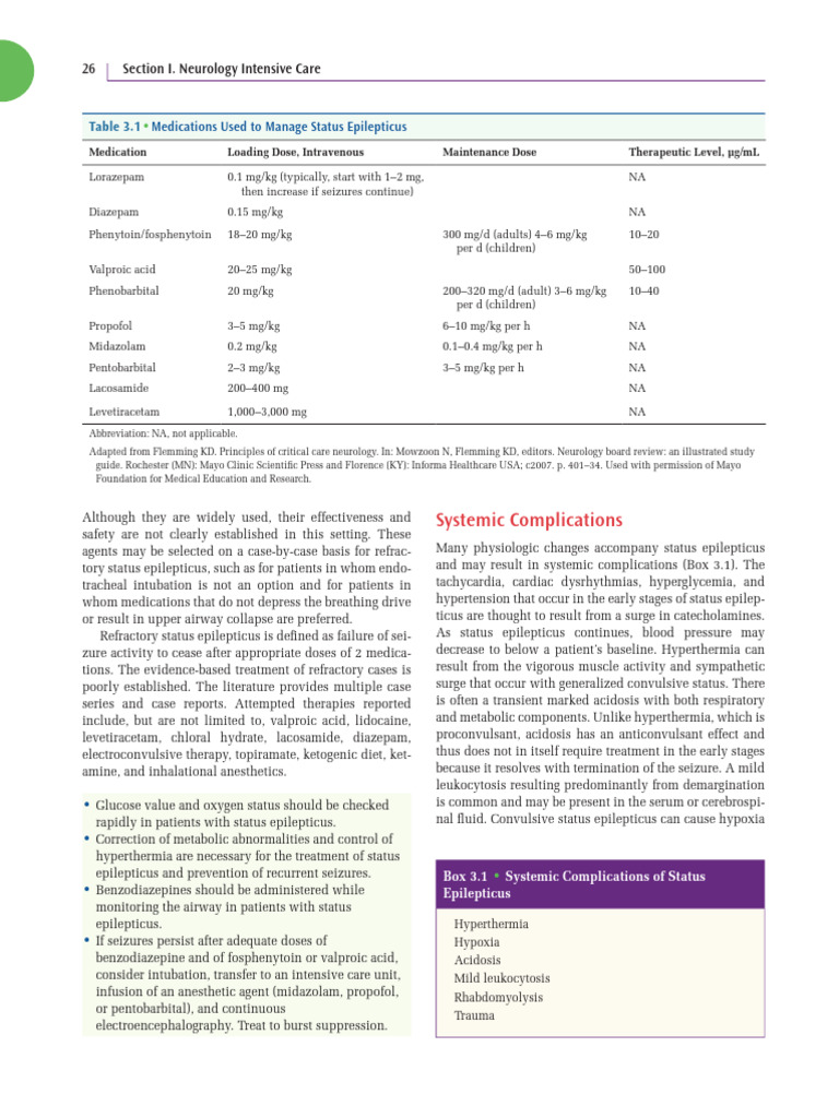 Managing Refractory Status Epilepticus | PDF | Medical Specialties ...