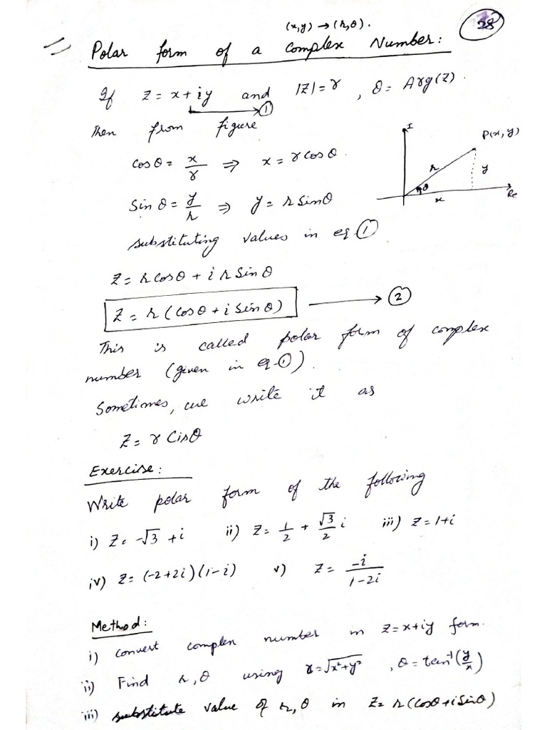 Polar Form of Complex Numbers | PDF
