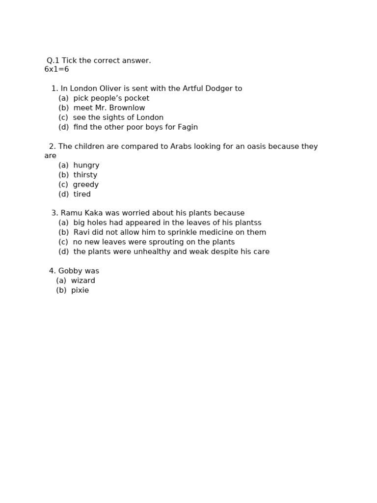Quiz Questions on Literature and Plants | PDF