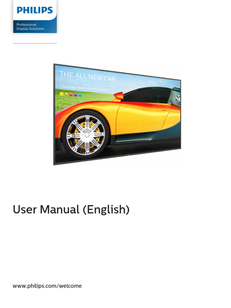 Philips Professional Display User Manual | PDF | Electromagnetic ...