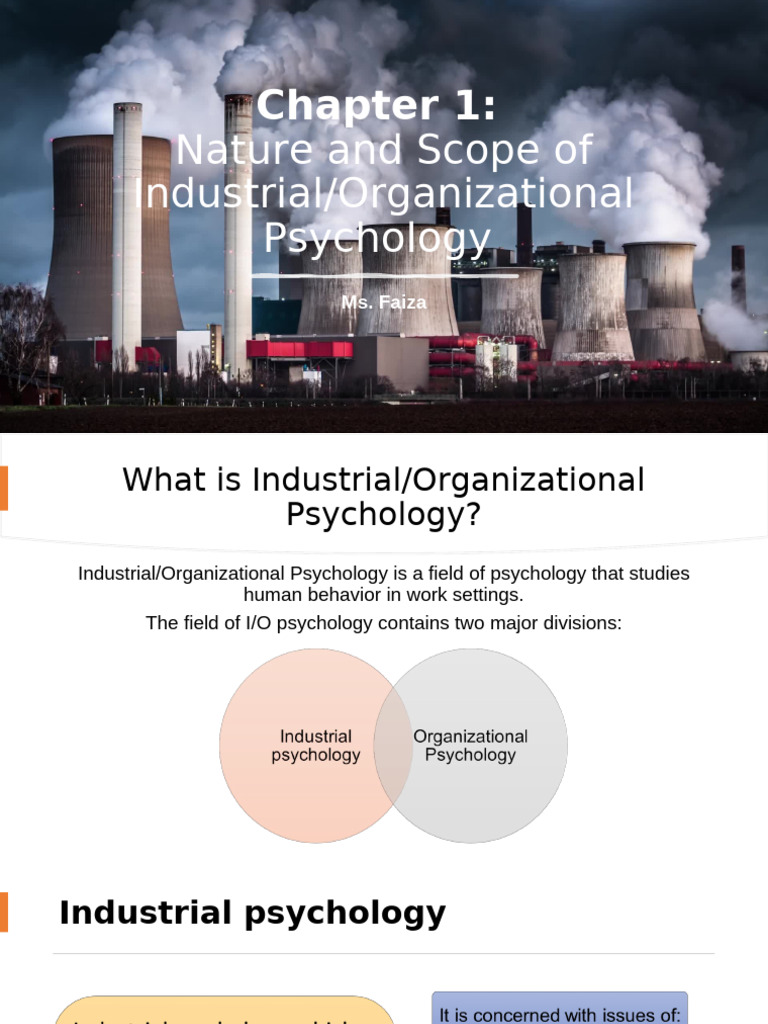 Introduction to Industrial Psychology | PDF | Industrial And ...