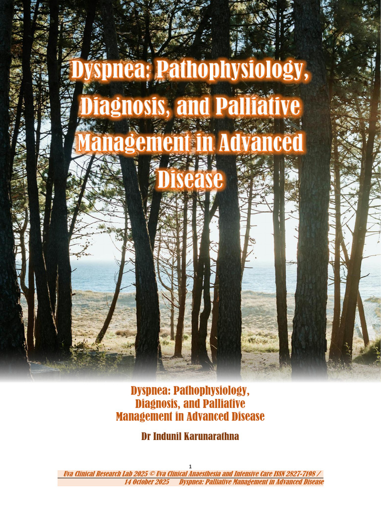 Dyspnea Pathophysiology, Diagnosis, and Palliative Management in ...