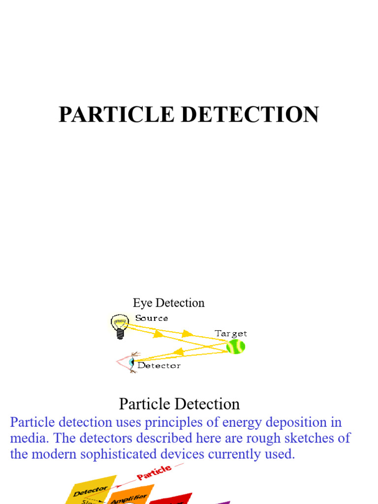 Overview of Particle Detection Methods | PDF | Ionization | Electron