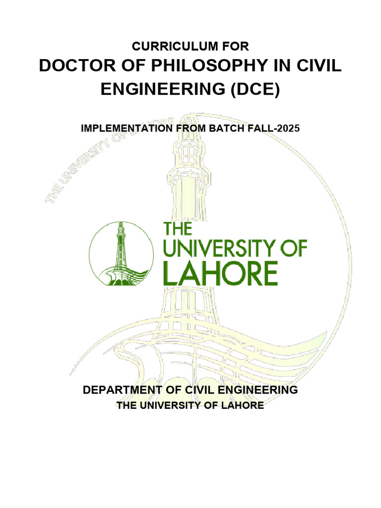 Annexure - II 26082025 DCE Curriculum V4 Dr. Qasim | PDF | Engineering | Concrete