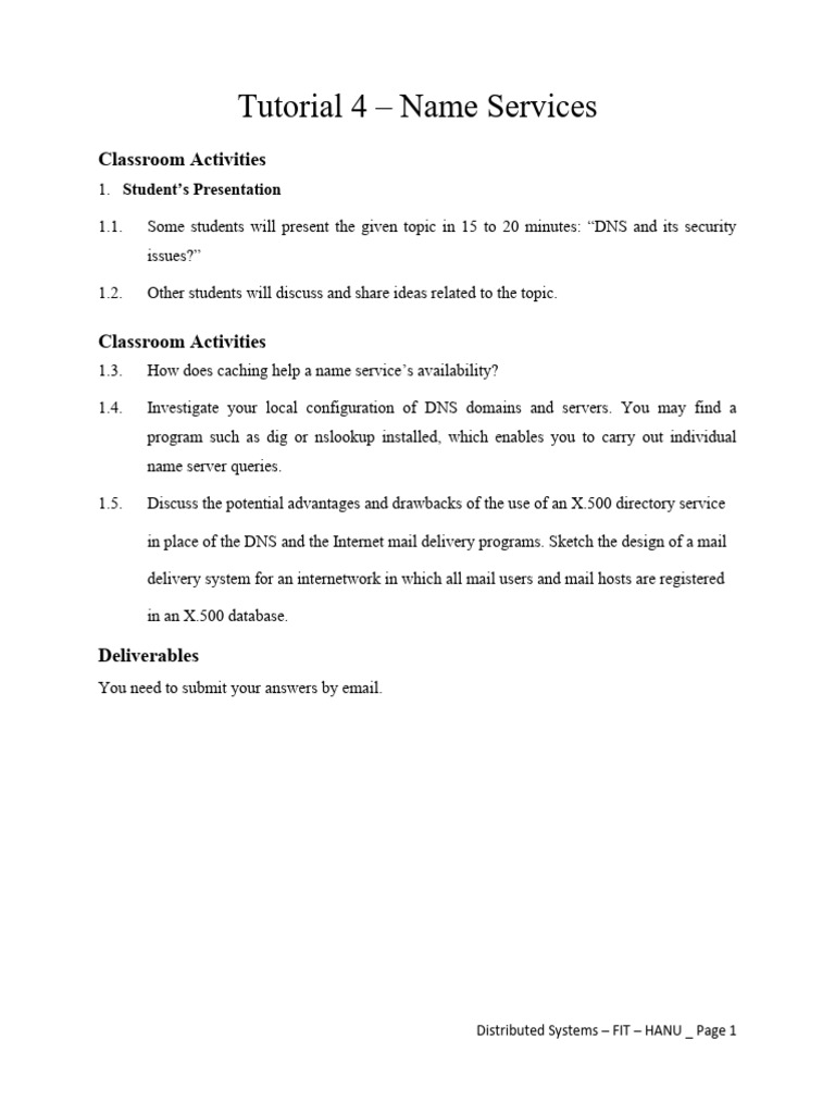 Tutorial 4 - 2025 | PDF