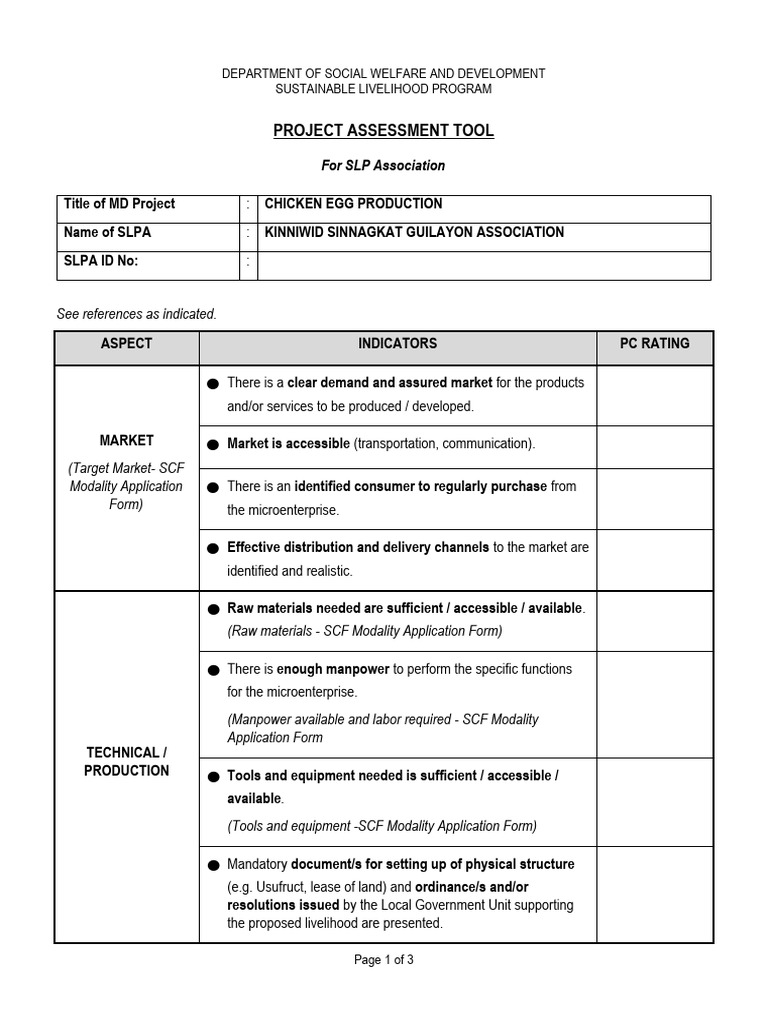 Chicken Egg Production Project Assessment | PDF | Business | Economies
