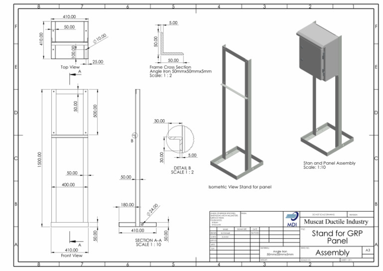 Stand For GRP Panel | PDF