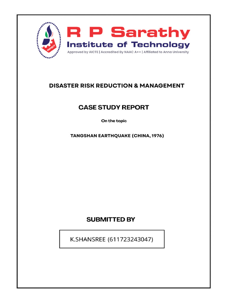 Tangshan Earthquake: 1976 Disaster Overview | PDF | Earthquakes ...