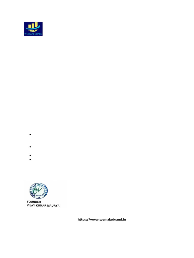 Business Consultant Offer Letter WMB Solutions | PDF
