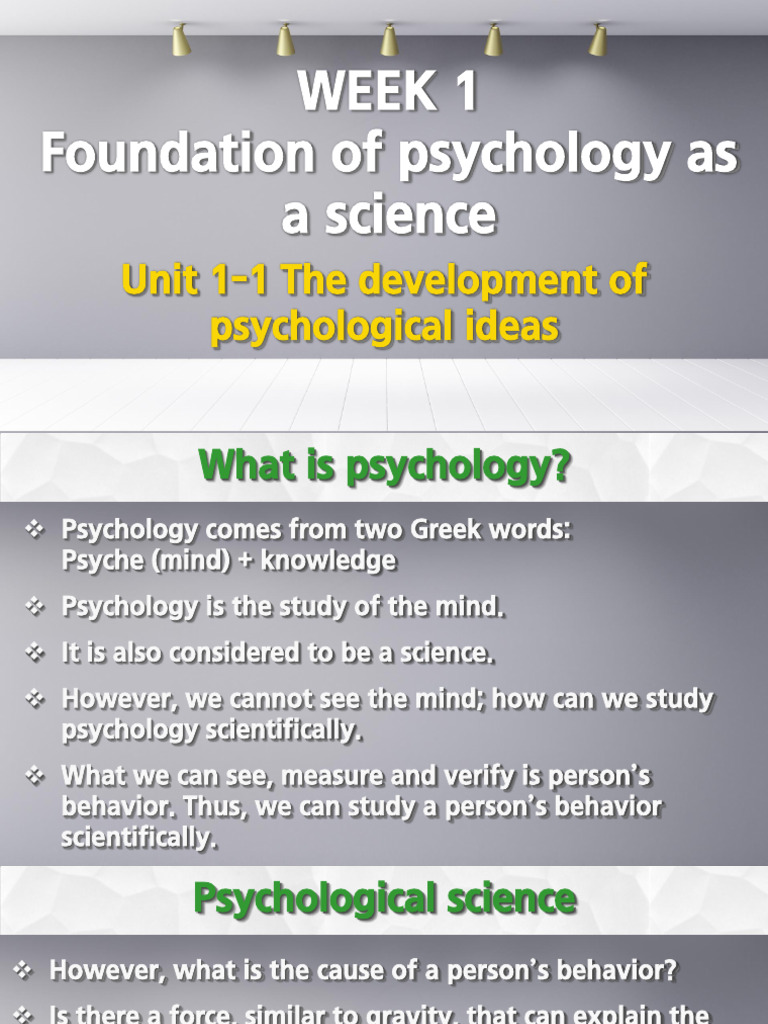 Foundations of Psychological Science | PDF | Psychology | Hysteria