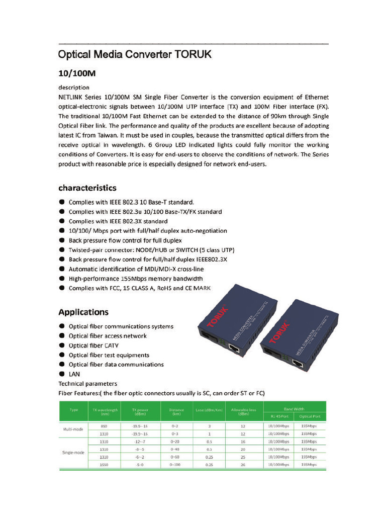 Converters TORUK Catalog | PDF