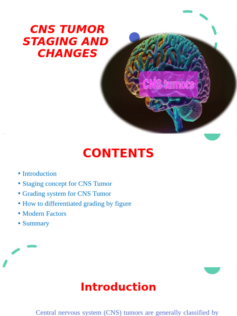 CNS Tumor Grading and Staging Guide | PDF