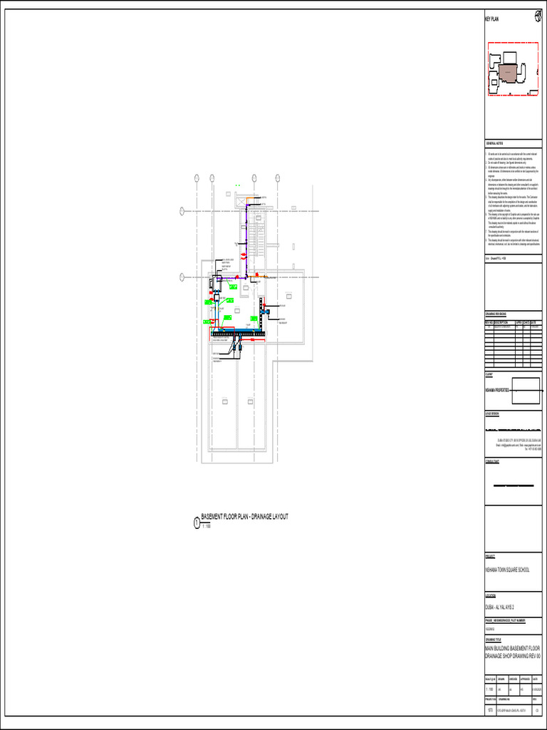 Basement Drainage Layout Plan | PDF