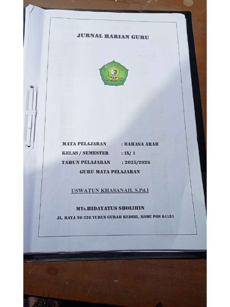 Jurnal Guru Bahasa Arab Kls 9 | PDF