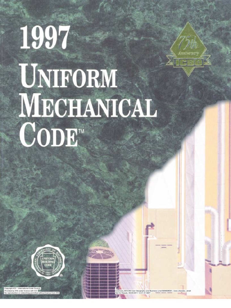 1997 Uniform Mechanical Code | PDF | Building Code | Chimney