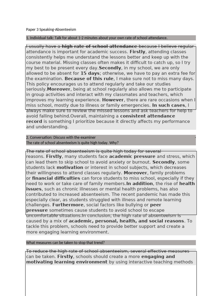 School Attendance and Absenteeism Insights | PDF | Learning | Teachers