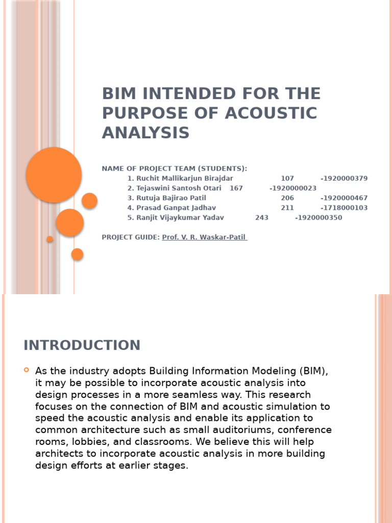 Acoustic Analysis | PDF | Building Information Modeling | Sound