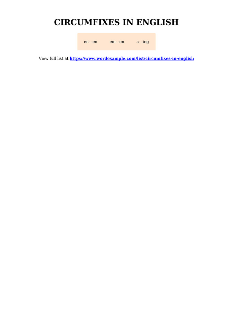 Circum Fixes | PDF