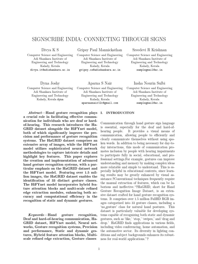 Advancements in Sign Language Recognition Dataset Influence On Model ...