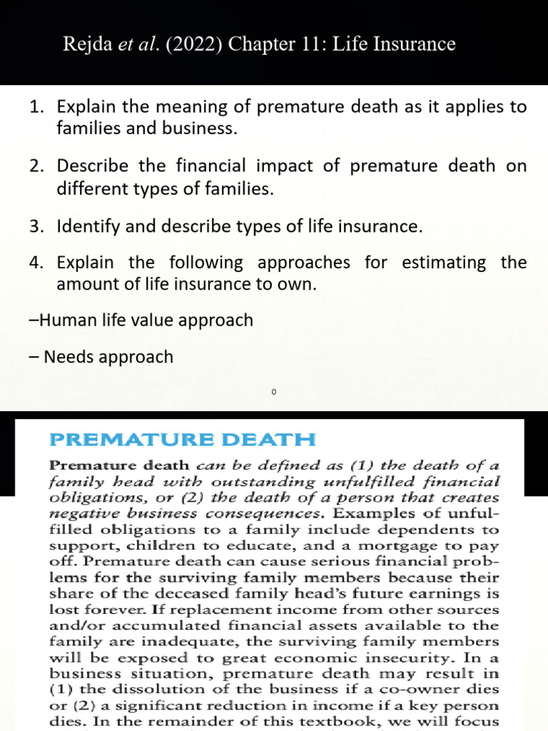 Chapter 11-Life Insurance | PDF