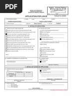 CSC Form No. 6 Leave Application 2024 | PDF | Sick Leave | Government