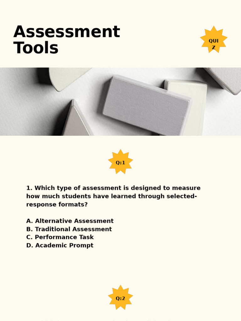 Types of Student Assessment Explained | PDF | Educational Assessment ...