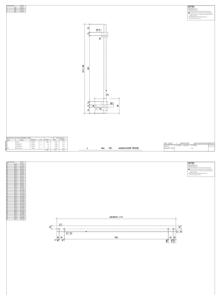 Tekla Structures Assembly Drawings | PDF