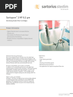 Sartopore® 2 XLG Filter Specifications | PDF | Sterilization ...