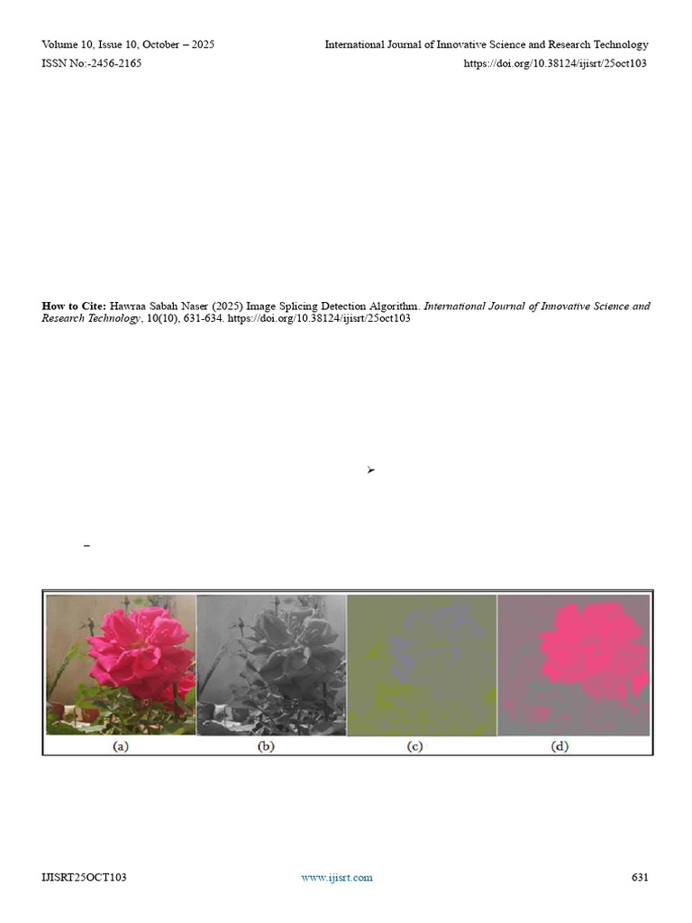 Image Splicing Detection Algorithm | PDF | Support Vector Machine ...
