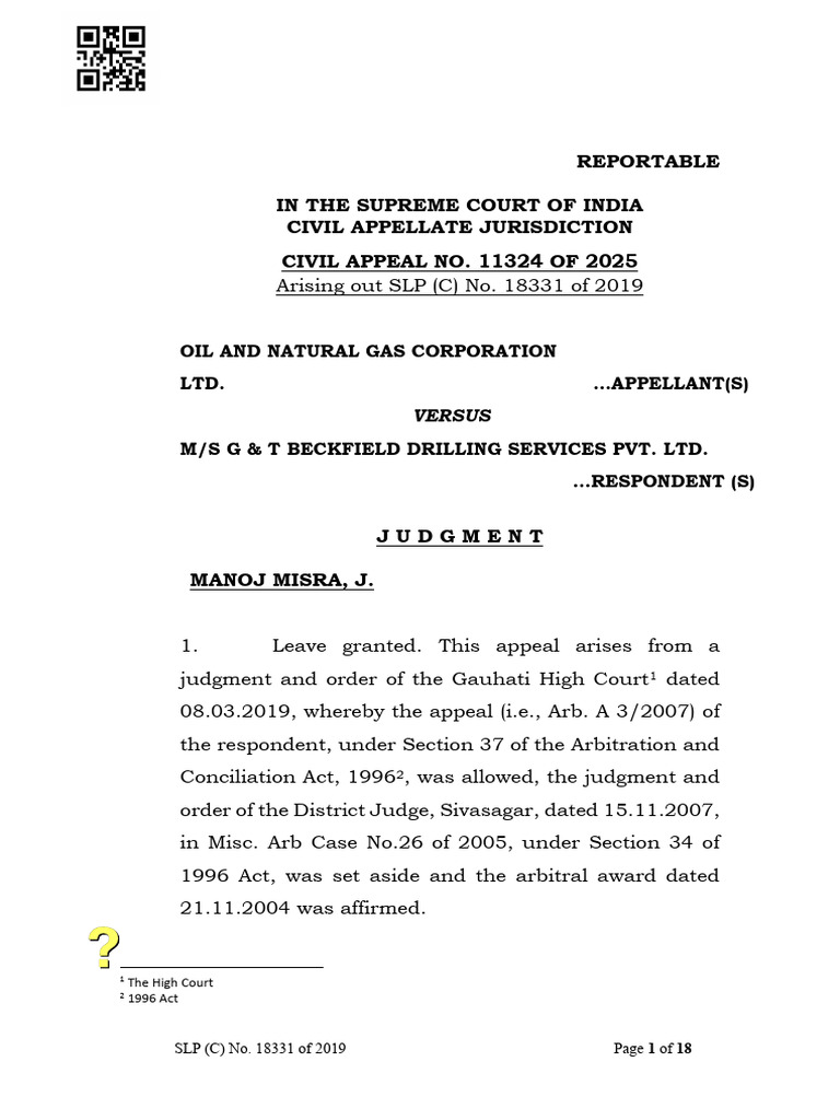 Pendente Lite Interest - Latest Judgment | PDF | Arbitration | Judgment ...