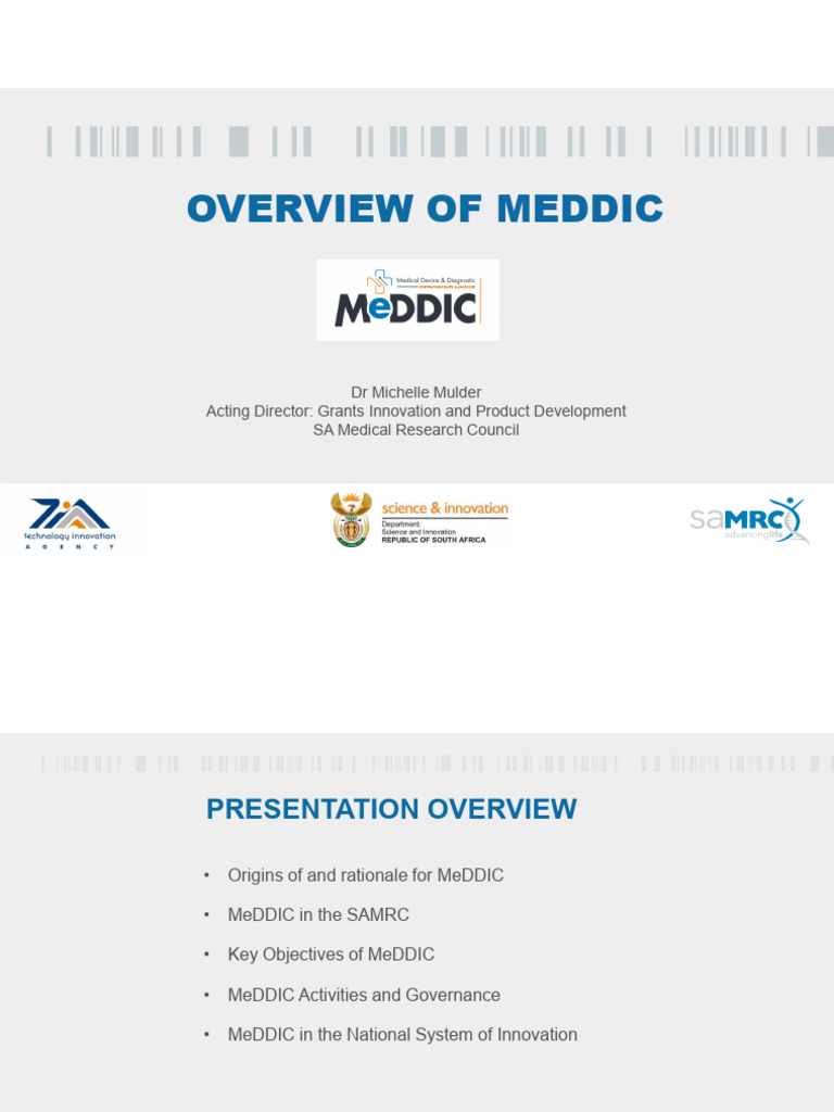 Overview of MeDDIC Initiatives | PDF | Innovation | Economies