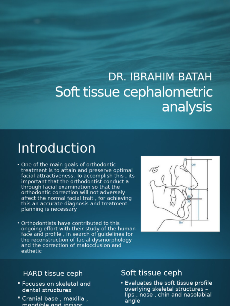 Soft Tissue Cephalometric Analysis (Autosaved) | PDF | Orthodontics ...