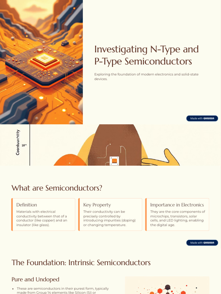 Investigating N Type and P Type Semiconductors | PDF | Semiconductors | Doping (Semiconductor)