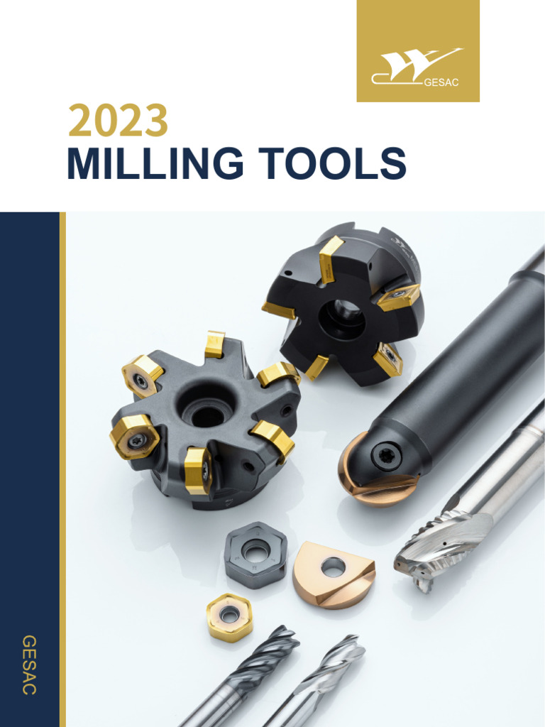 GESAC 2023 Milling Tools Catalog | PDF | Machining | Tungsten