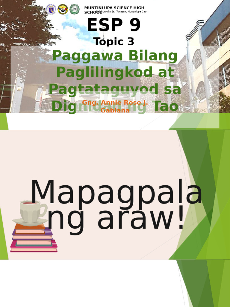 Week 5 AND 6-Paggawa-Bilang-Paglilingkod-at-Pagtaguyod-sa-Dignidad-ng ...