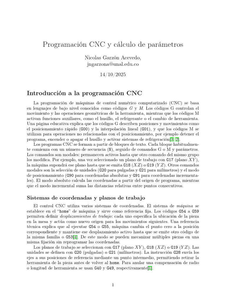 Programación CNC | PDF | Perforar | Ingeniería mecánica