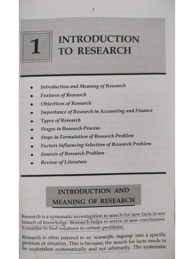 SYBAF RM Chapter 1 | PDF