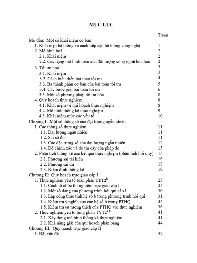 Giao Trinh Quy Hoach Thuc Nghiem-full | PDF