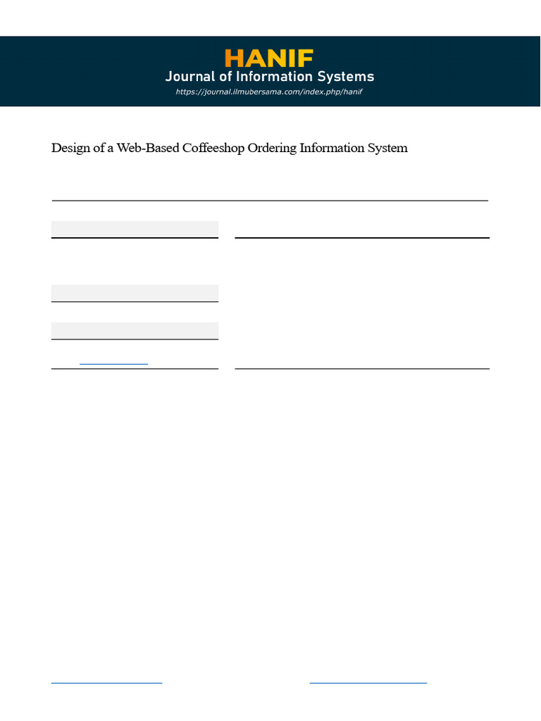 Web-Based Coffee Shop Ordering System | PDF | Coffee | Drink
